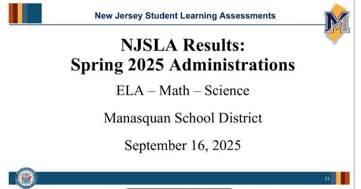 Manasquan School District Excels: Significant Growth in 2025 NJSLA ...
