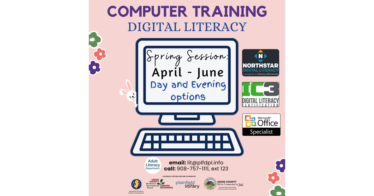 Plainfield Public Library Announces FREE Computer Classes / La Biblioteca Pública de Plainfield ...