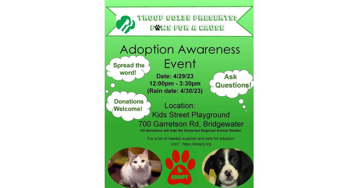 Girl Scouts Hosting Pet Adoption Awareness Event for Bronze Award ...