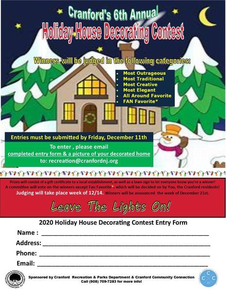 Cranford's Sixth Annual Holiday Decorating Contest | Cranford, NJ News ... Cranford's Sixth Annual Holiday Decorating Contest | Cranford, NJ News ...