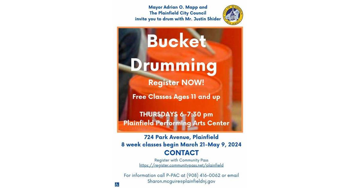 FREE! CLASS BUCKET DRUMMING | Plainfield, NJ News TAPinto