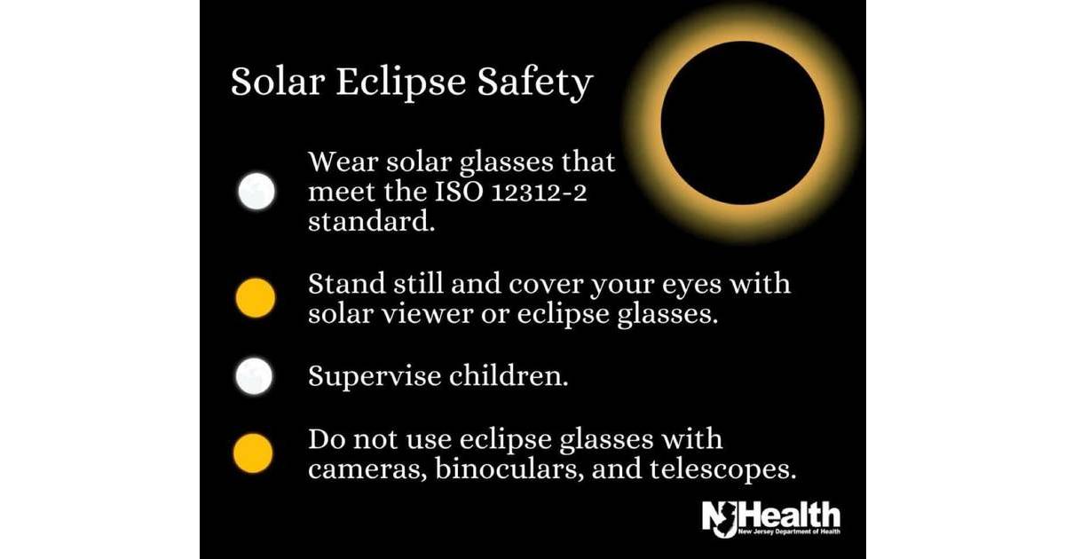 Solar Eclipse Safety Advice for All Those Wishing to View It on Monday | East Hanover/Florham ...