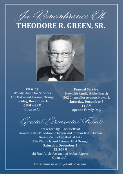 Service Details For Father Of East Orange Mayor Grand Master Ted R