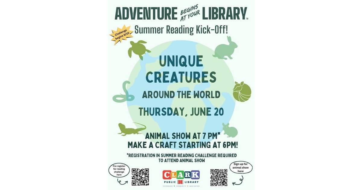 Explore Some 'Unique Creatures' at Clark Public Library on June 20 | Clark, NJ News TAPinto