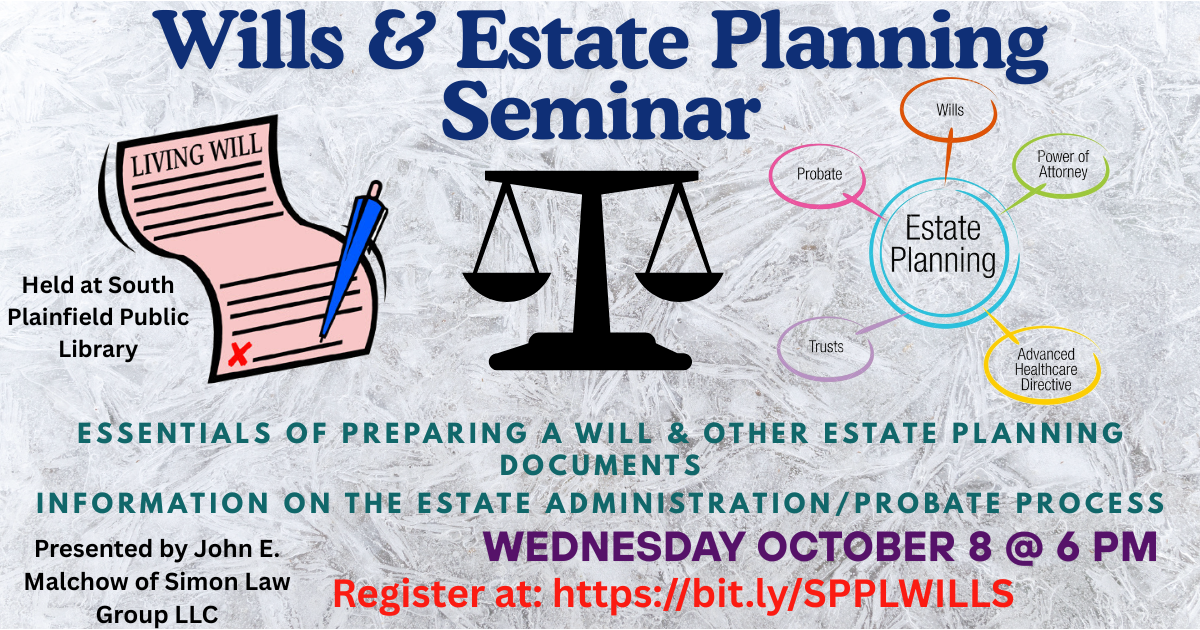 Wills & Estate Planning Seminar | TAPinto | TAPinto