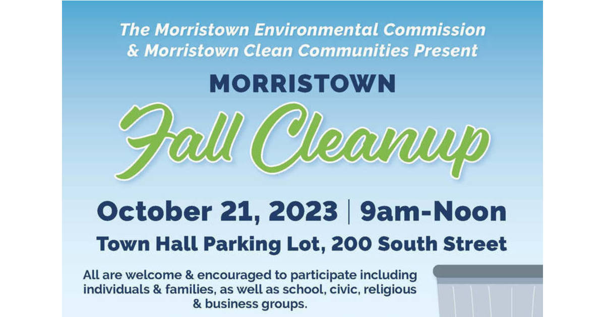 Morristown To Hold Fall Cleanup; Saturday October 21 | Morristown, NJ ...