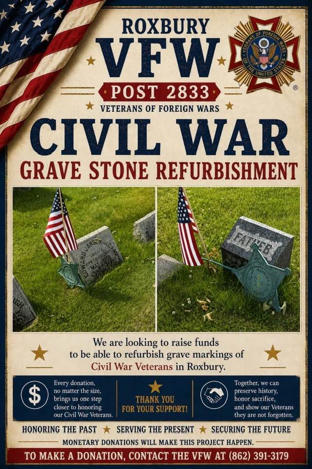 Roxbury VFW to Clean Up Succasunna Civil War Graves | Roxbury, NJ News ...