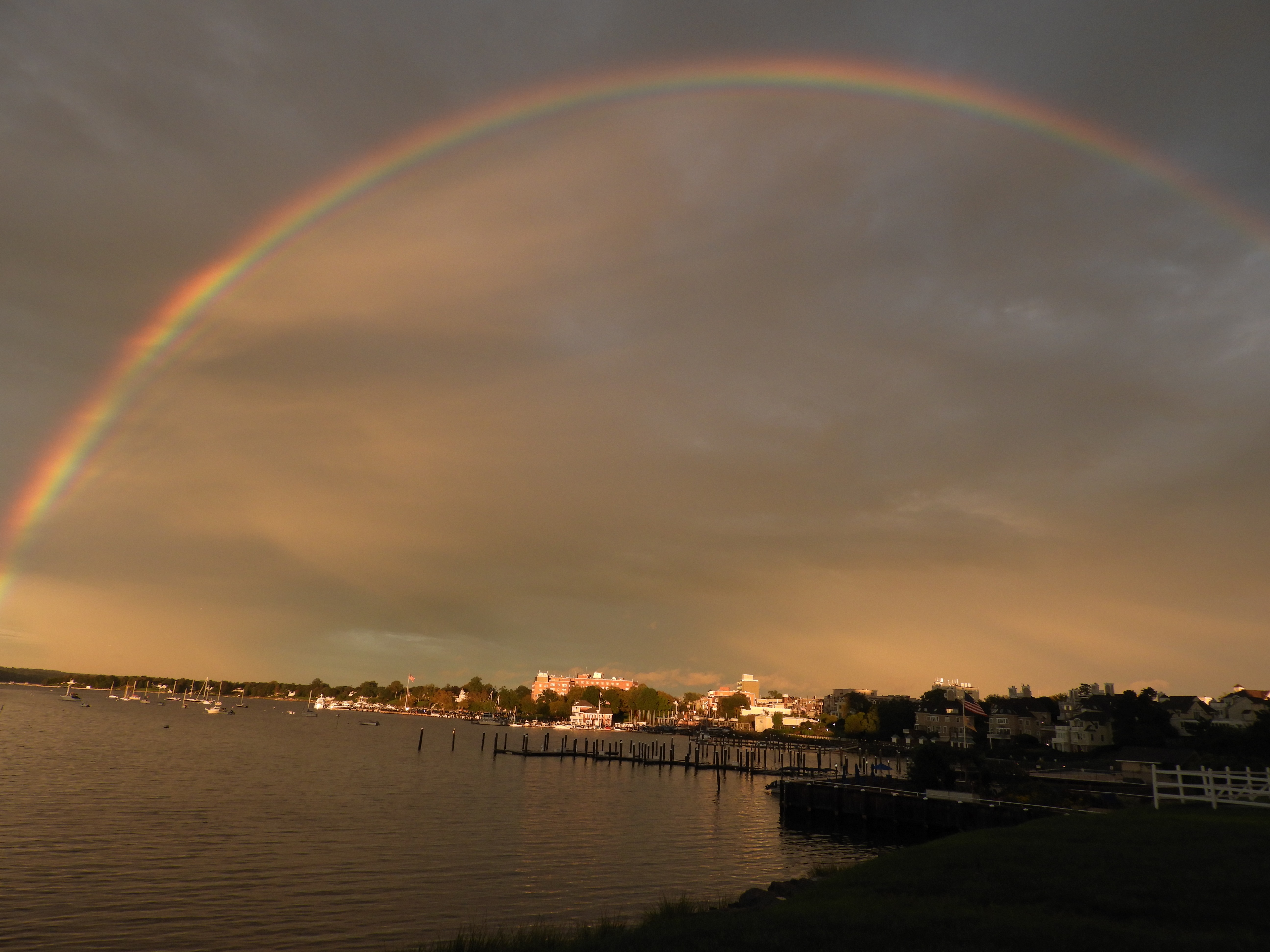 Rainbow over the Navesink River 9/18/18 6:45pm | TAPinto