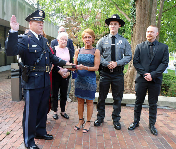 James Knepper Made Hawthorne Police Chief, Officers Promoted in ...