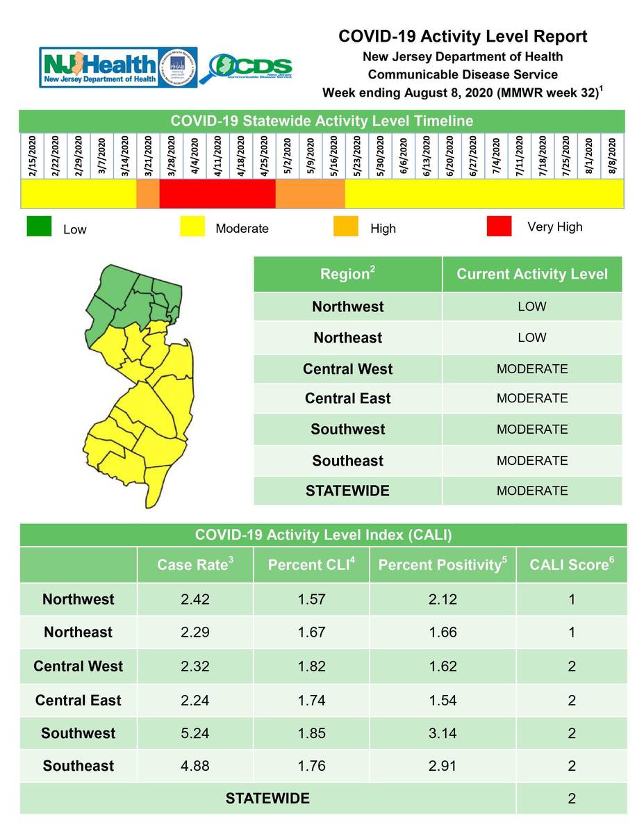 Fine Print: How NJ’s New Color-Coded COVID Map Is Meant to Help Schools ...