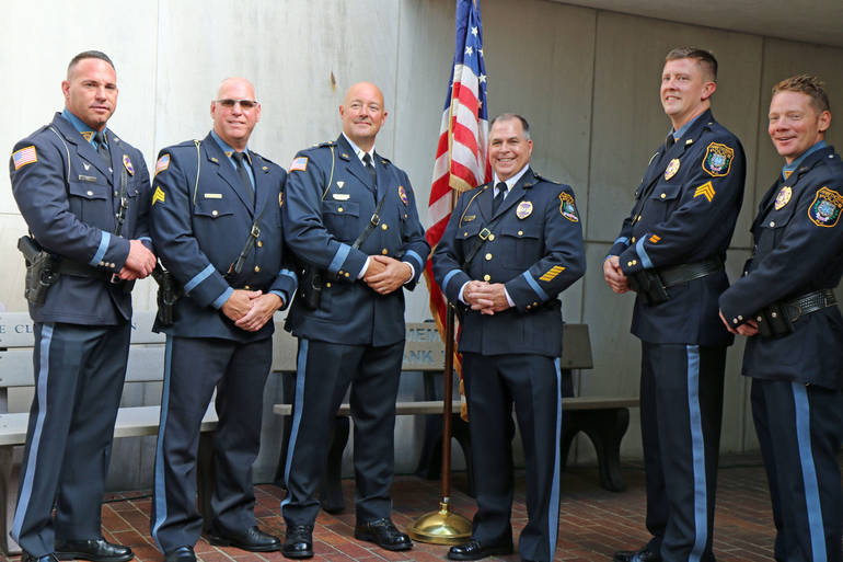 James Knepper Made Hawthorne Police Chief, Officers Promoted in ...