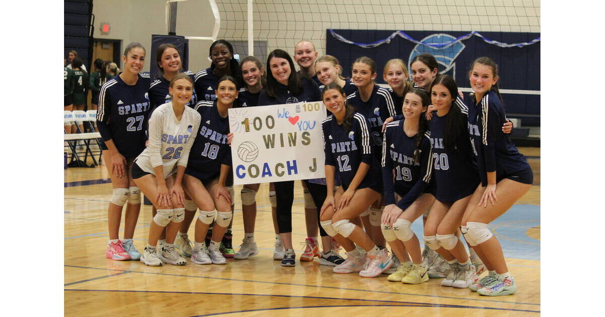 Sparta Girls Volleyball Wins on Senior Night, Coach Jozefczyk Earns ...