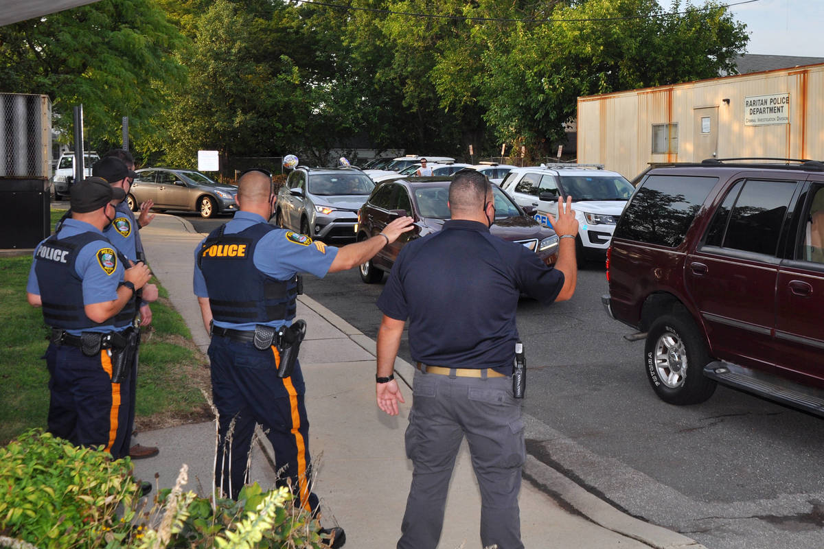 Raritan Borough Honors Police, Fire With Special Drive-By | Bridgewater ...