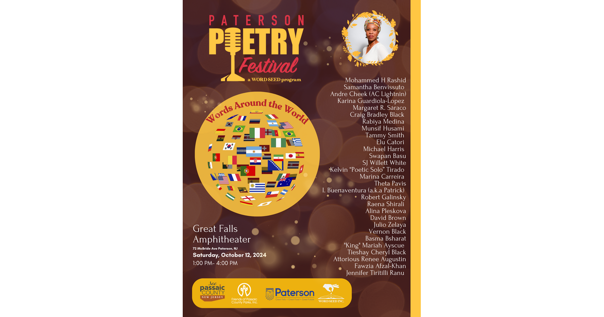 Celebrate Diversity in Poetry at Words Around the World in Paterson ...