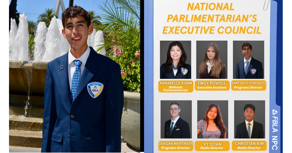 Wayne Hills' Santiago Gonzalez Makes History as First Wayne Student on National FBLA Executive ...