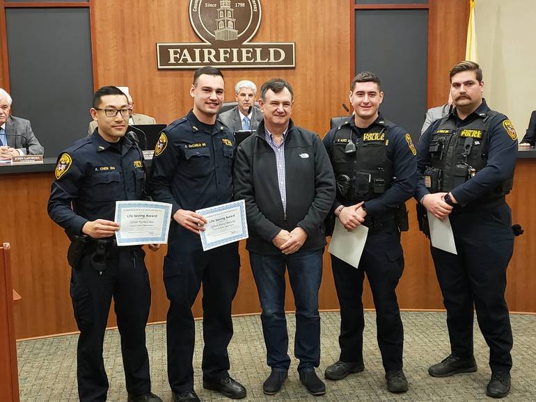 Six Fairfield Officers Receive Commendations for Reviving Heart Attack ...