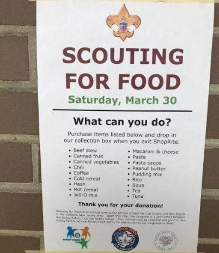 Scouting for Food Drive Collects Non-Perishable Food and Donations at ...