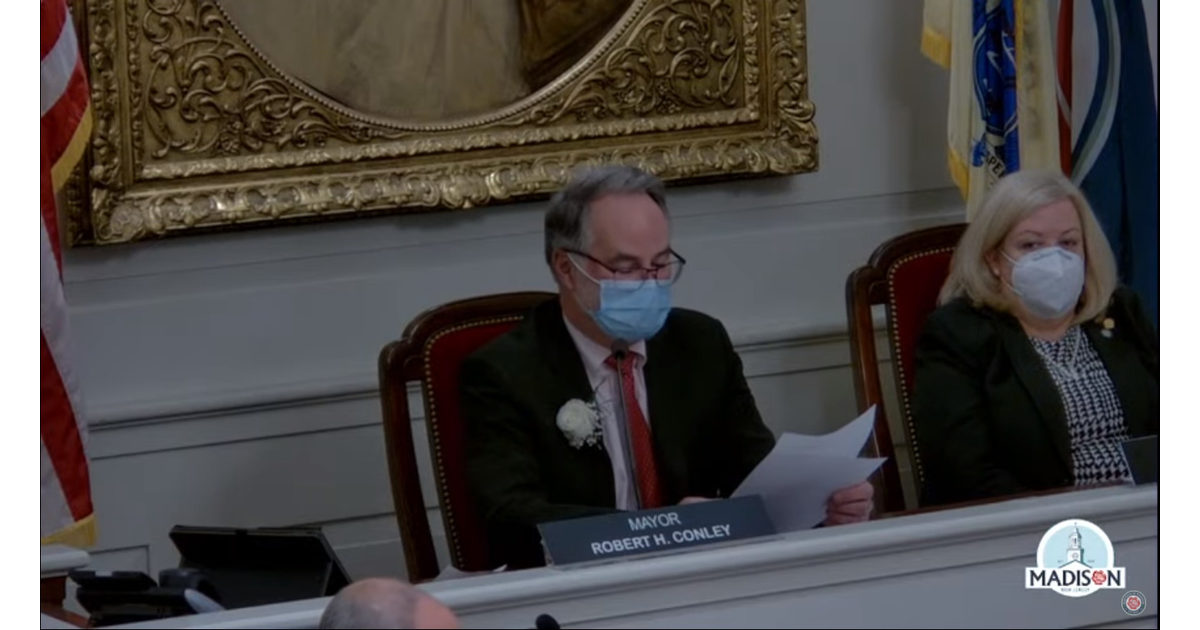 Mayor Conley Lays Out Goals For 2022 | Madison, NJ News TAPinto