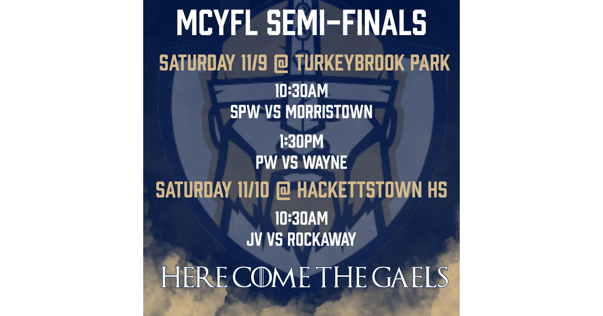 Three Roxbury Jr Gaels Football Teams Make Playoffs | Roxbury, NJ News ...