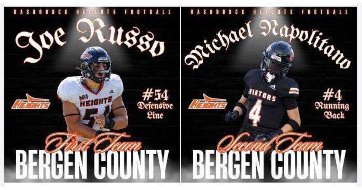 HS Football: Hasbrouck Heights Russo Named First Team All Bergen County ...