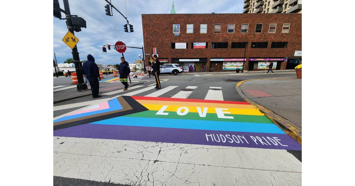 Rainbow Crosswalks Painted In Journal Square In Jersey City | Jersey ...