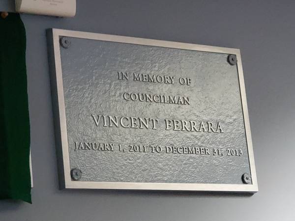 Parsippany Council Dedicates Plaque To Vincent Ferrara | Parsippany, NJ ...