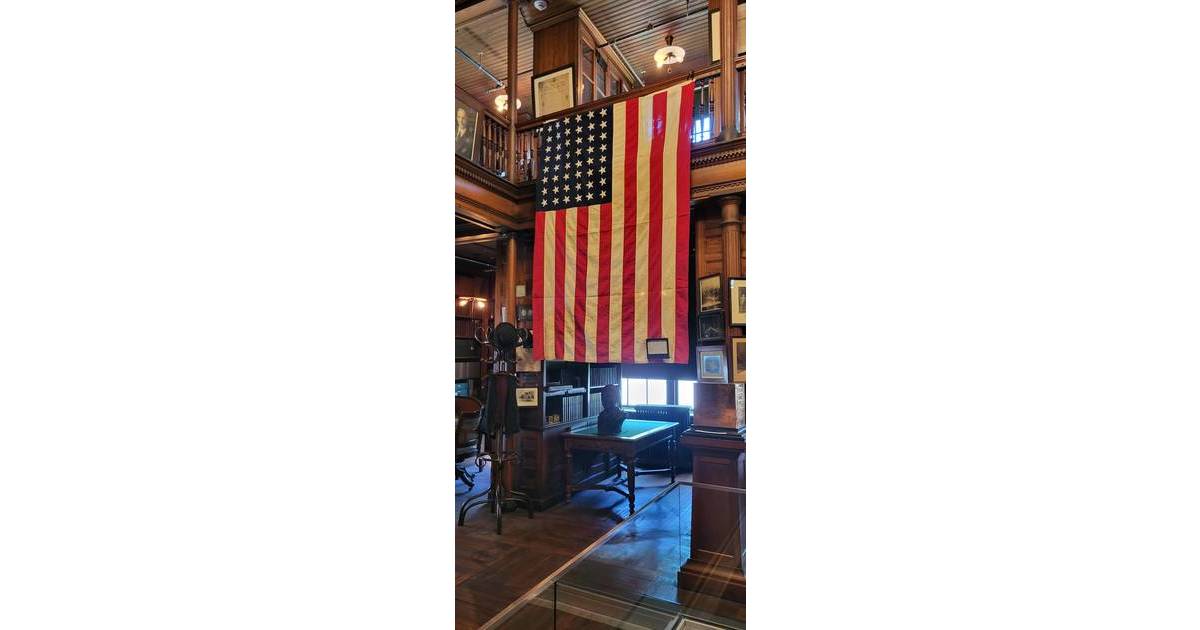 Edison Funeral Flag Returns to Edison Library After 93 Years | West ...