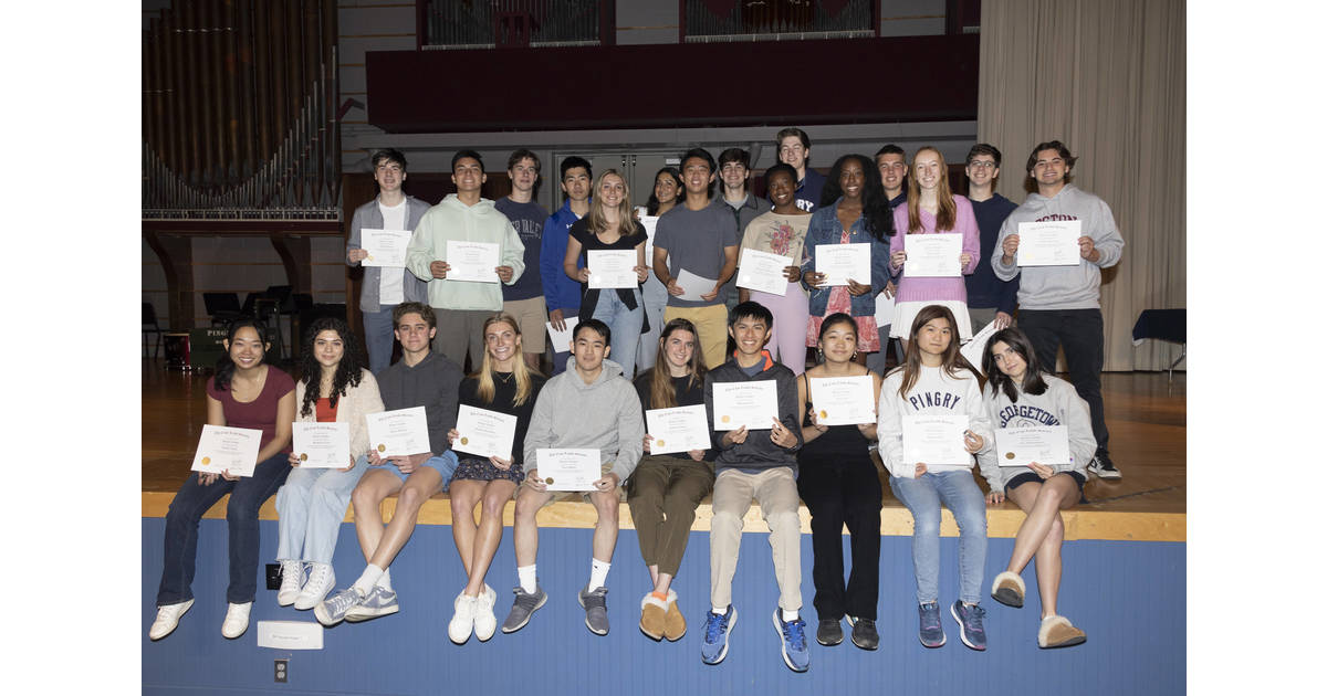 The Pingry School Inducts 2 Short Hills Students Into Its Cum Laude ...