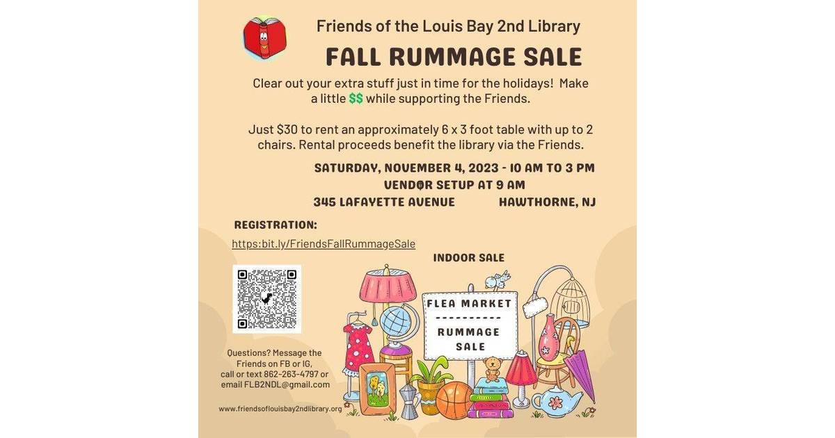 A Friend in Need is a Friend Indeed! Library Rummage Sale is Coming ...