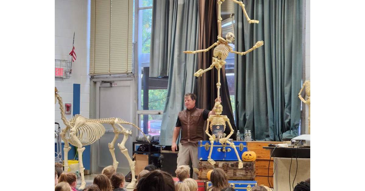 13 Skeletons Come to Life in Presentation at Van Holten Primary ...