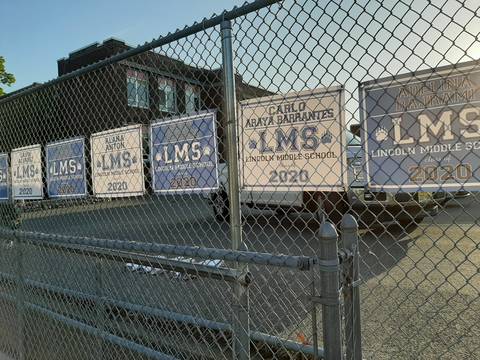 Lincoln Middle School Graduates Recognized with Signs | Hawthorne , NJ ...