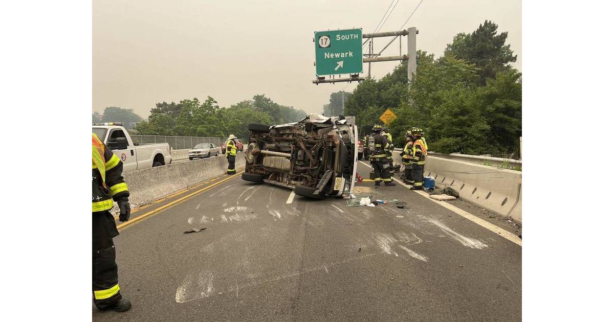 Van Rollover in Hasbrouck Heights Closes Route 46 for an Hour Wednesday ...