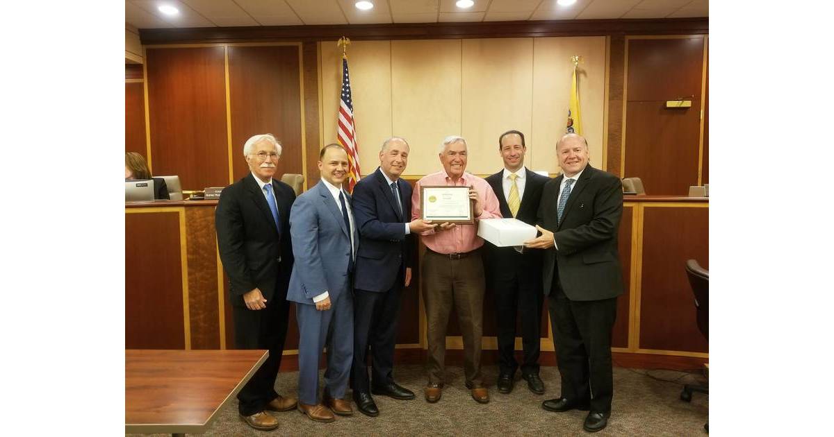 Livingston Council Honors 50-Year Resident Bob Hunter | Livingston, NJ ...