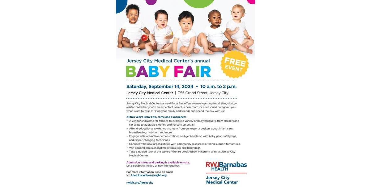 Jersey City Medical Center to Host its Annual Baby Fair | Jersey City ...
