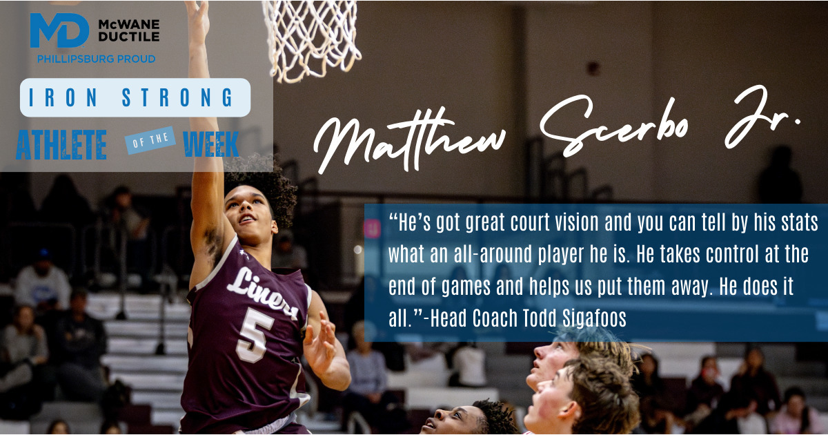 IRON STRONG Athlete of the Week: Matthew Scerbo Jr. , Basketball ...