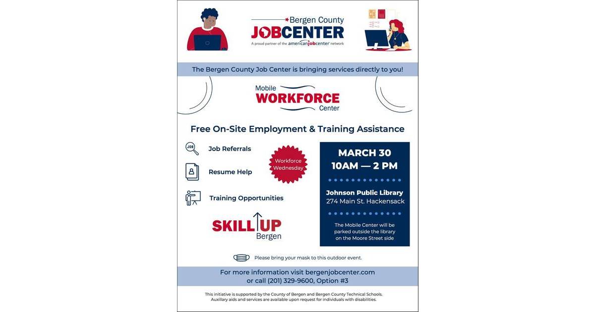 Mobile Workforce Center Coming to Johnson Public Library | Hackensack ...