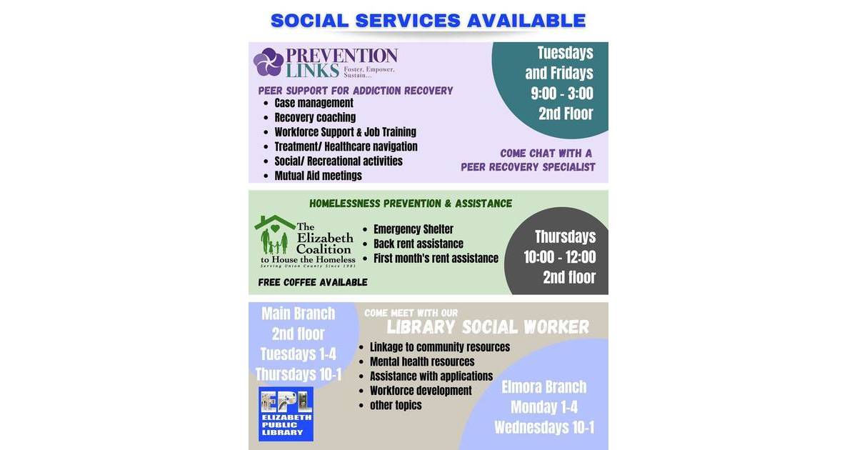 Elizabeth Public Library Roles out Three Social Service Programs ...