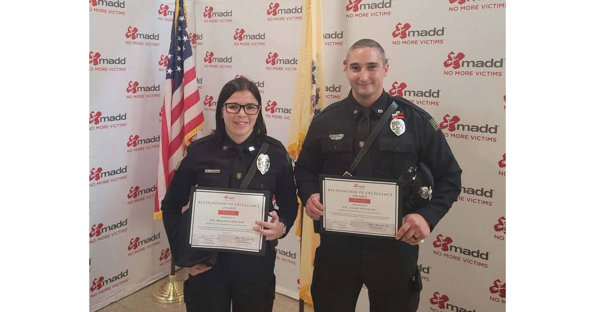 BTPD Officers Honored for DWI Enforcement Efforts | Bordentown, NJ News ...