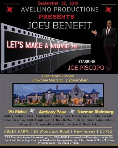 JOE PISCOPO STARRING IN 'JOEY BENEFIT' --Don't Miss This Opportunity ...