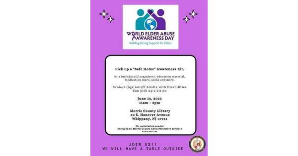 "Safe Home" Awareness Kits Available at Morris County Library in ...