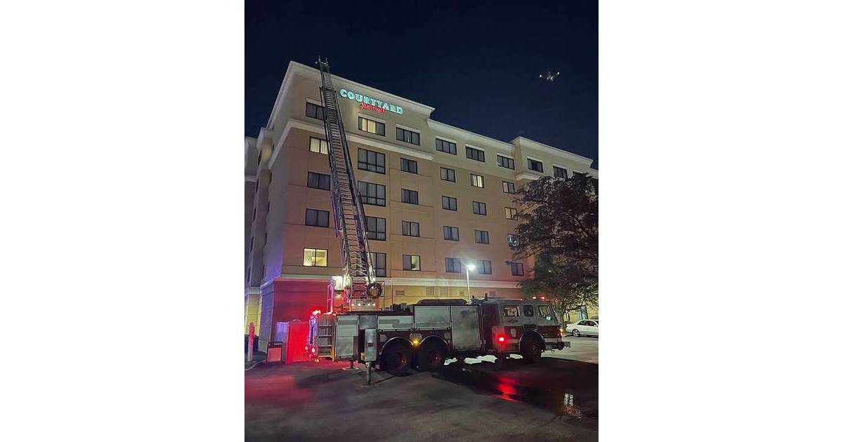 Elizabeth Fire Department Responds to Fire at the Courtyard Marriott ...