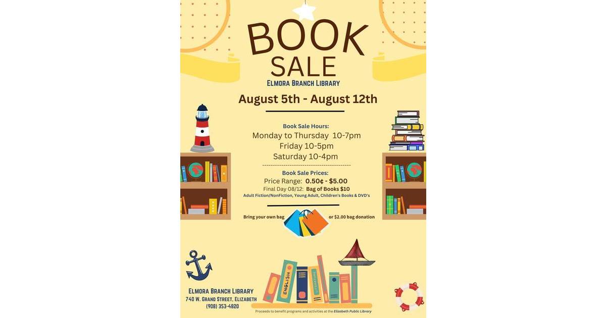 Elizabeth Library Holds Week-Long Book Sale | Elizabeth, NJ News TAPinto