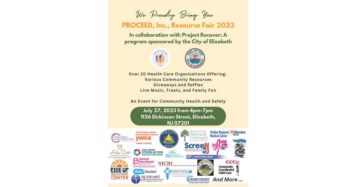 City of Elizabeth and PROCEED, Inc. Co-Host a Community Health Resource ...