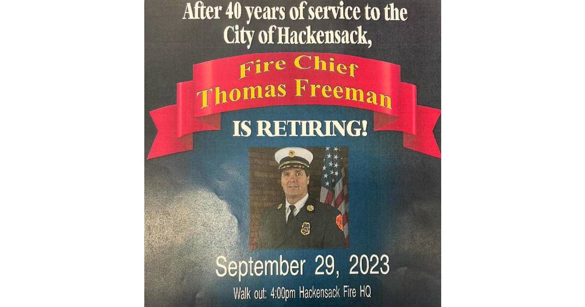 Hackensack Fire Chief Retires After 40-Year Career | Hackensack, NJ ...