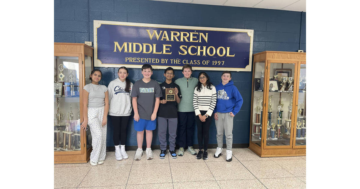 Warren Middle School Student Government Association wins the Top Ten ...