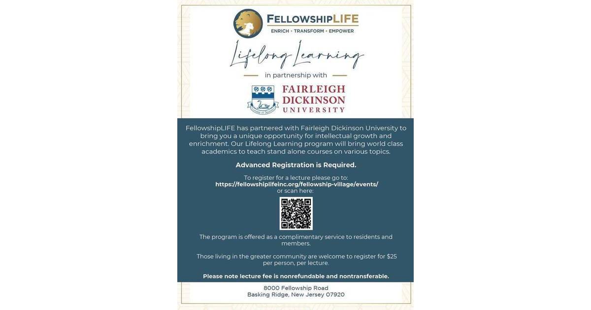 FellowshipLIFE Extends Lifelong Learning Program in Partnership with ...