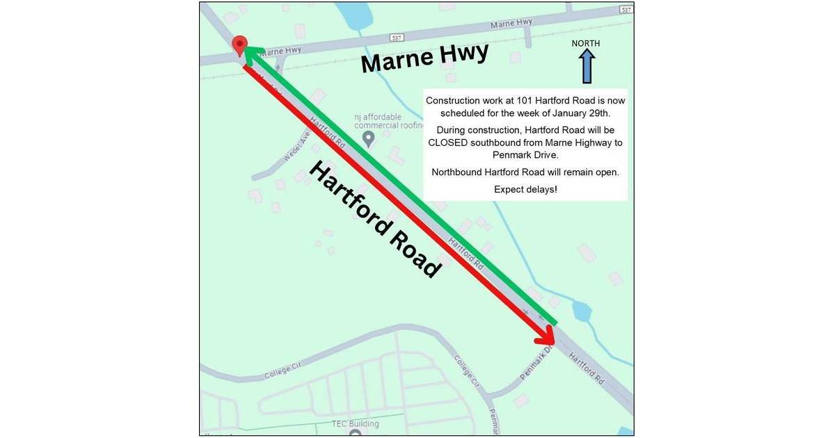 Road Work on Hartford Road Delayed Again Due to Weather Conditions ...