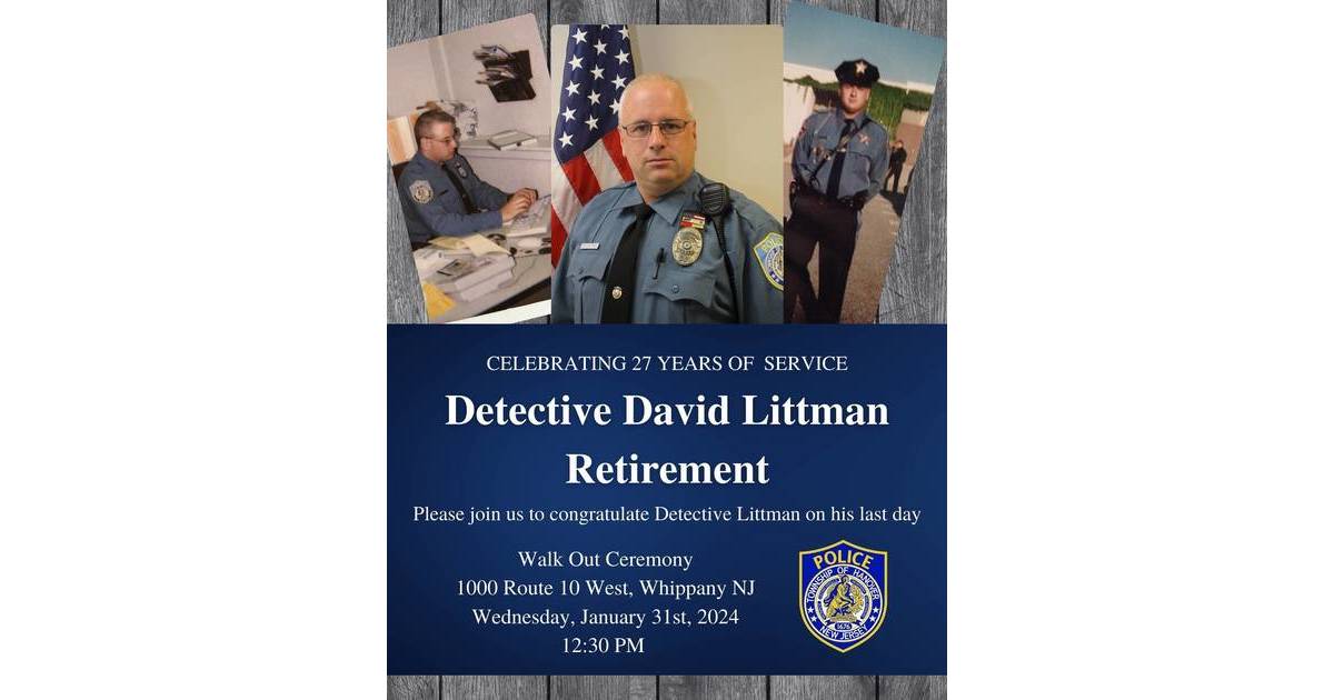 Walkout Ceremony for Retiring Hanover Township Detective David Littman ...