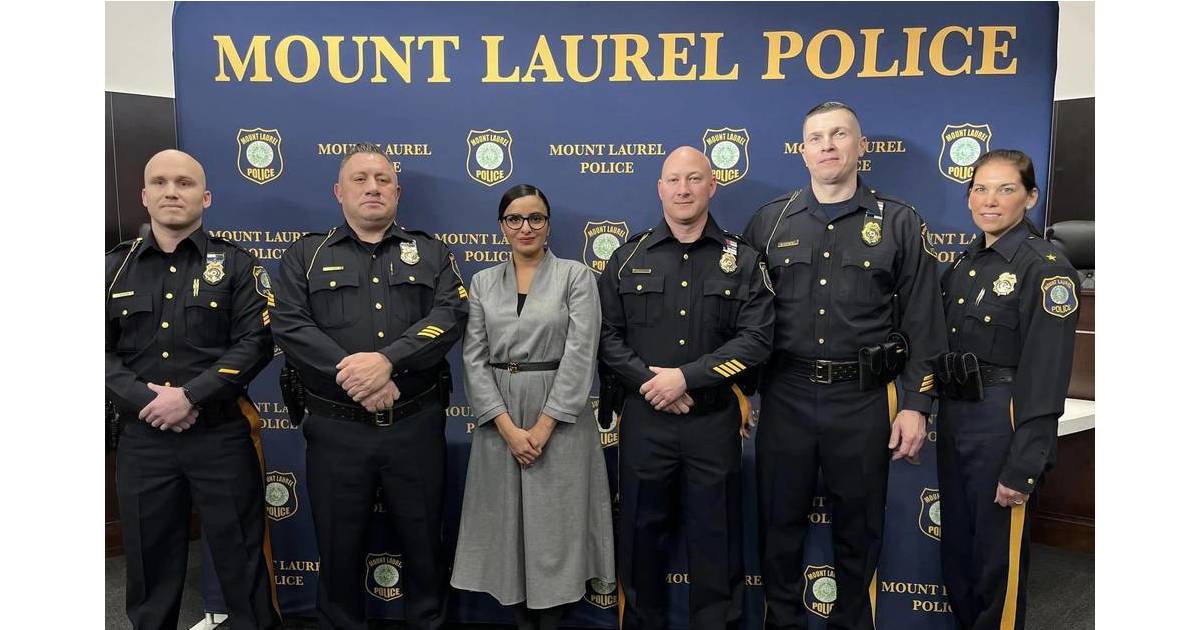 Mt. Laurel Police Department Celebrates Promotions of Several Officers ...