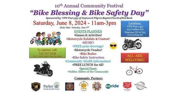 Neptune to Present 10th Annual “Bike Blessing & Bike Safety Day” on ...